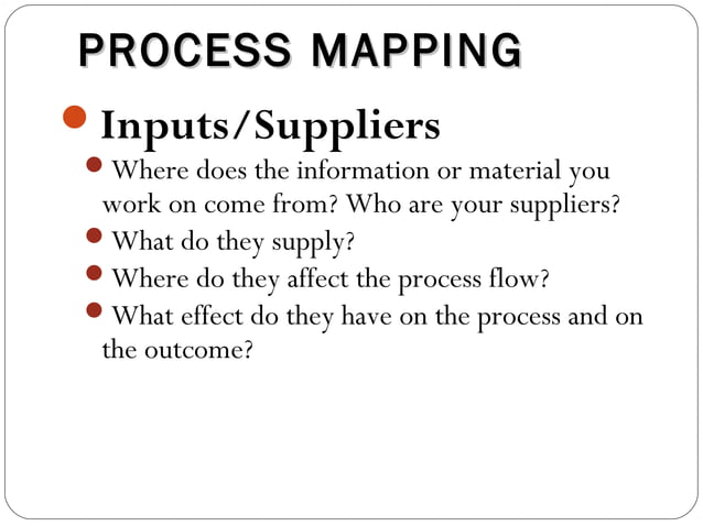 090 Process Mapping | PPT | Business | Business and Finance