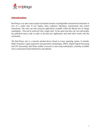 Manual de RedPitaya | PDF