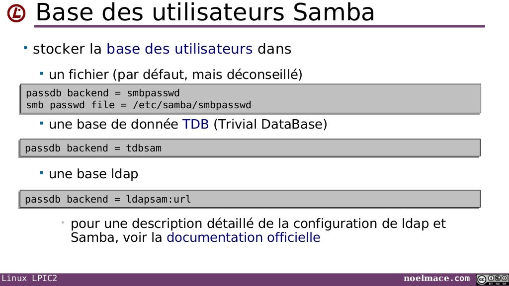 09 01 configuration du serveur samba