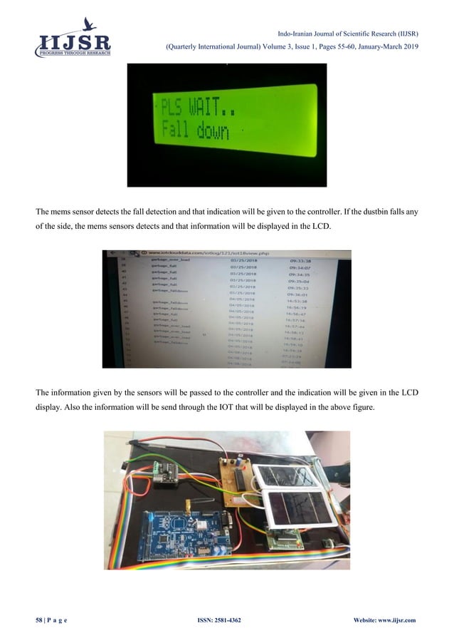 IOT Based Garbage Monitoring System | PDF