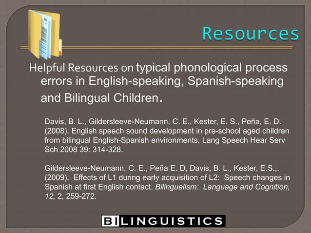 Typical Development in Bilinguals and Bilingual Assessment | PPT