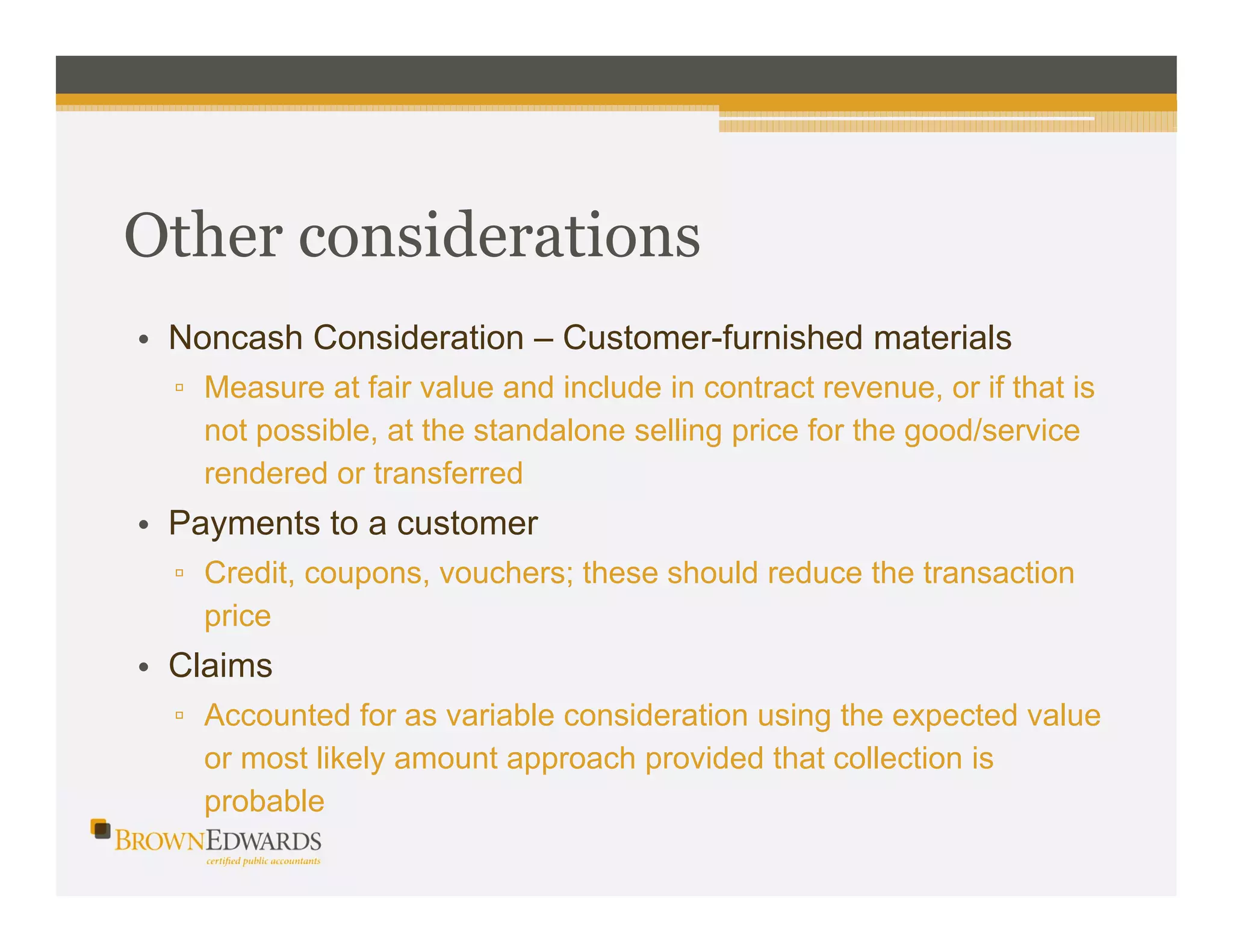 Revenue Recognition PowerPoint | PDF