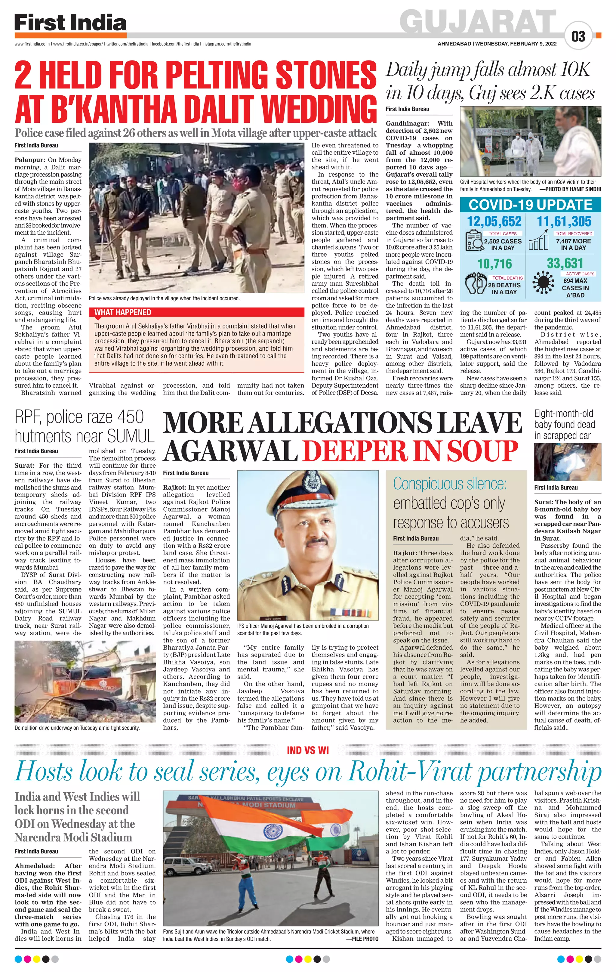 09022022 first india ahmedabad (1) | PDF | Crime & Harmful Acts to Individuals, Society & Human ...