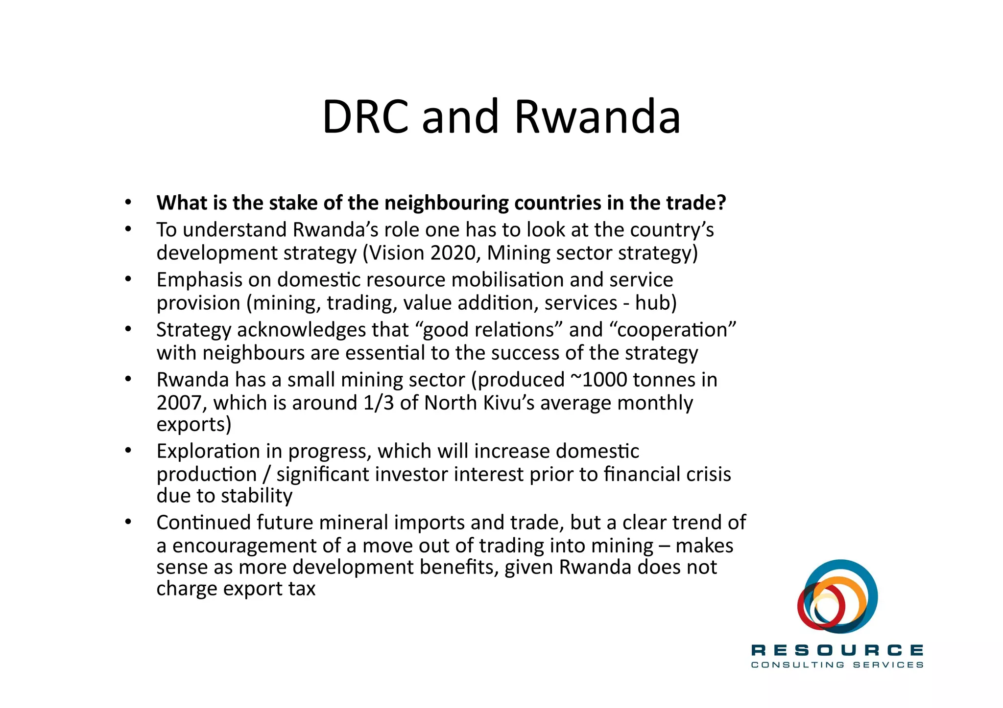 THE REGIONAL TRADE IN MINERALS FROM EASTERN DR CONGO | PDF