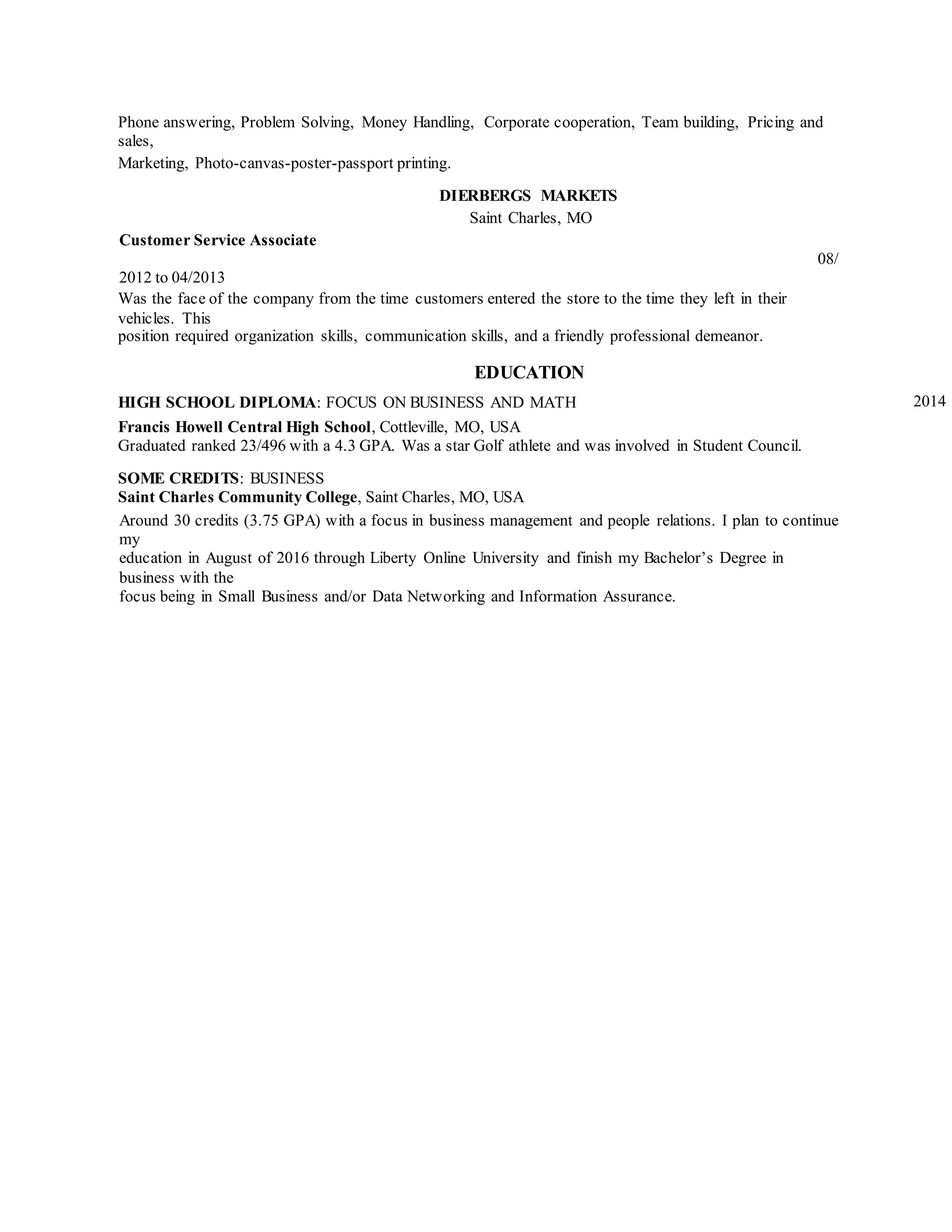 Robert Barrett III Resume 1 | DOCX