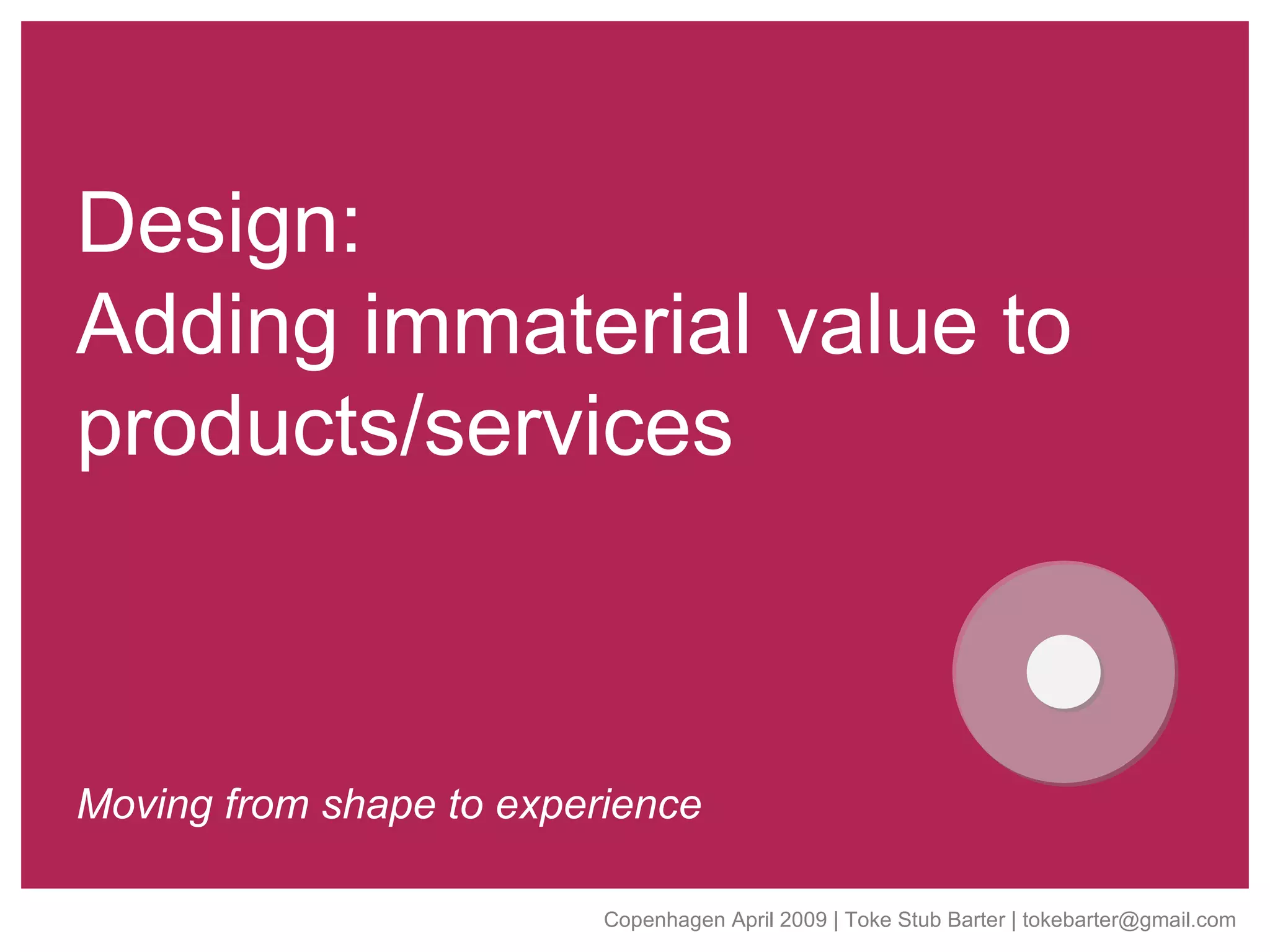 090412 Design Led Innovation | PPT