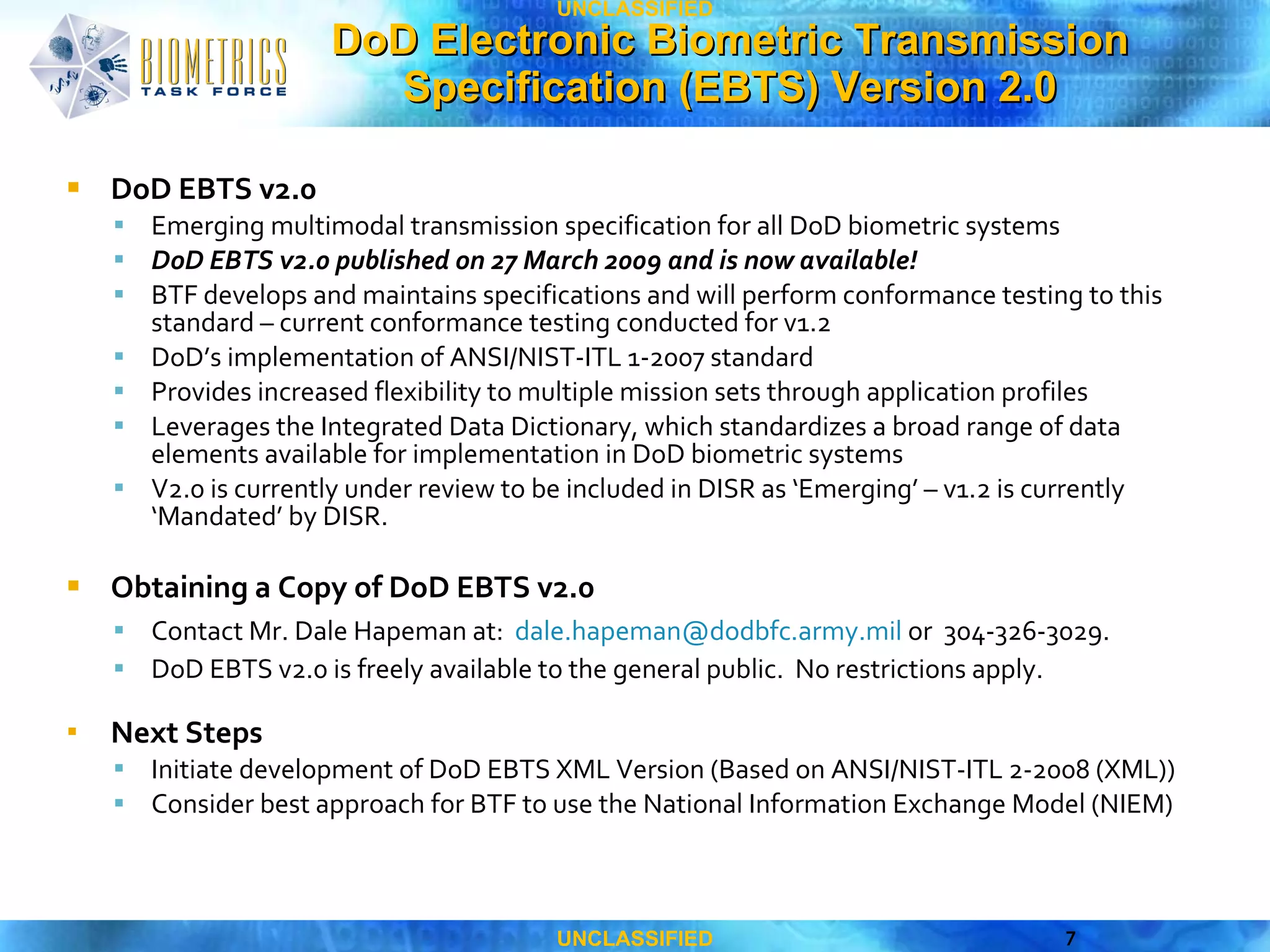 Role of Biometric Standards in IdM | PPT