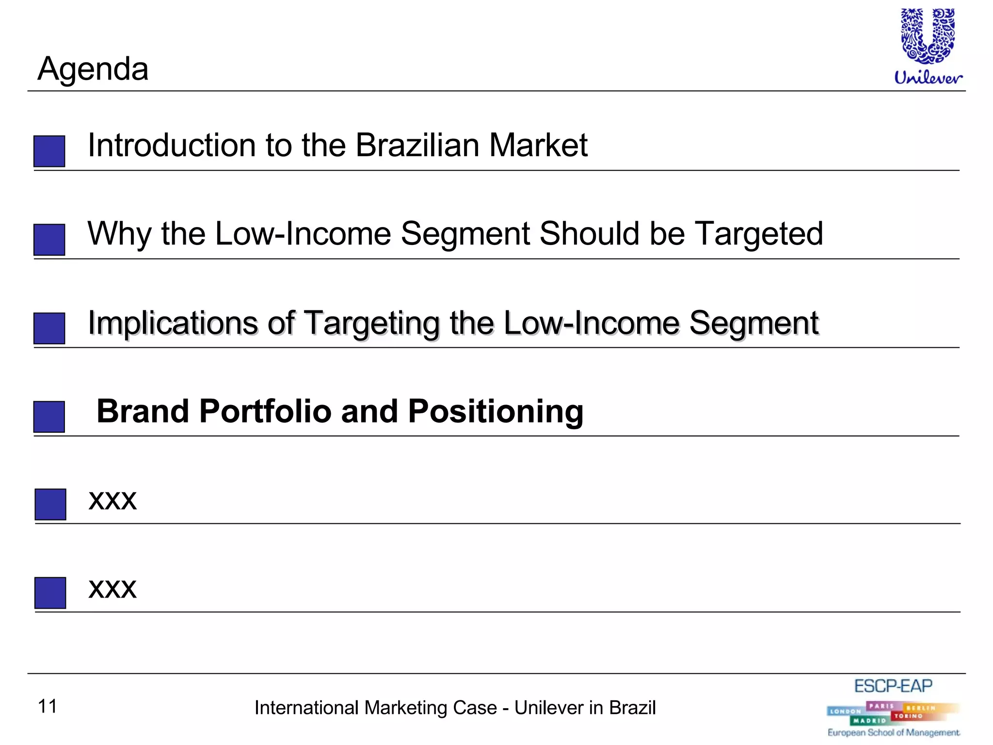 Unilever Brazil Case | PPT