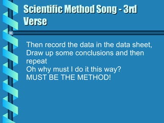 09.05 D5 Sci Method And Song | PPT