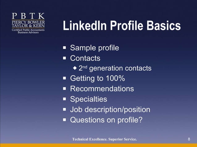 Getting Started With LinkedIn | PPT
