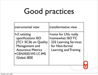 Quality Assurance and e-Learning | PDF