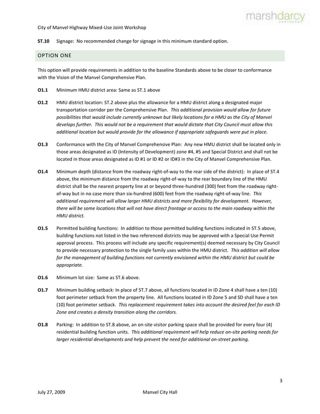 090727 Final HMU Options | PDF