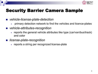 OpenVINO™ Toolkit Security Barrier Camera Sample | PPT