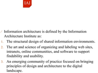IA 3: Information Architecture Concepts | PDF