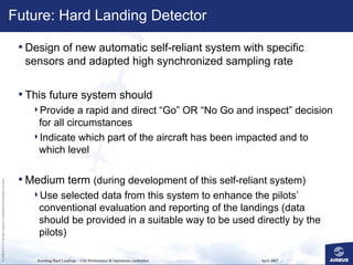 Hard landing aircraft technics airlines amd | PPT