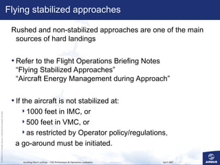 Hard landing aircraft technics airlines amd | PPT