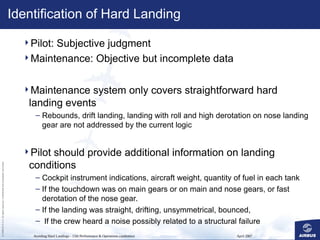 Hard landing aircraft technics airlines amd | PPT