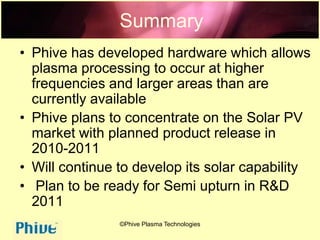 Phive, An Overview | PPTX