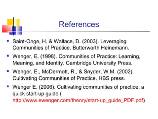 A Community Of Practice for BCT Teachers | PPT