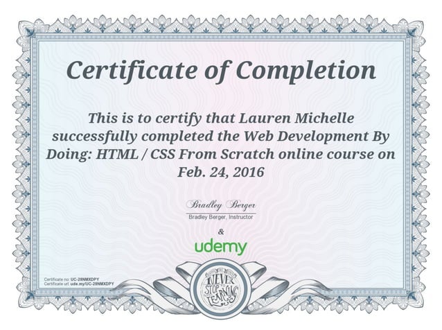 html.css.certificate | PPT | Free Download
