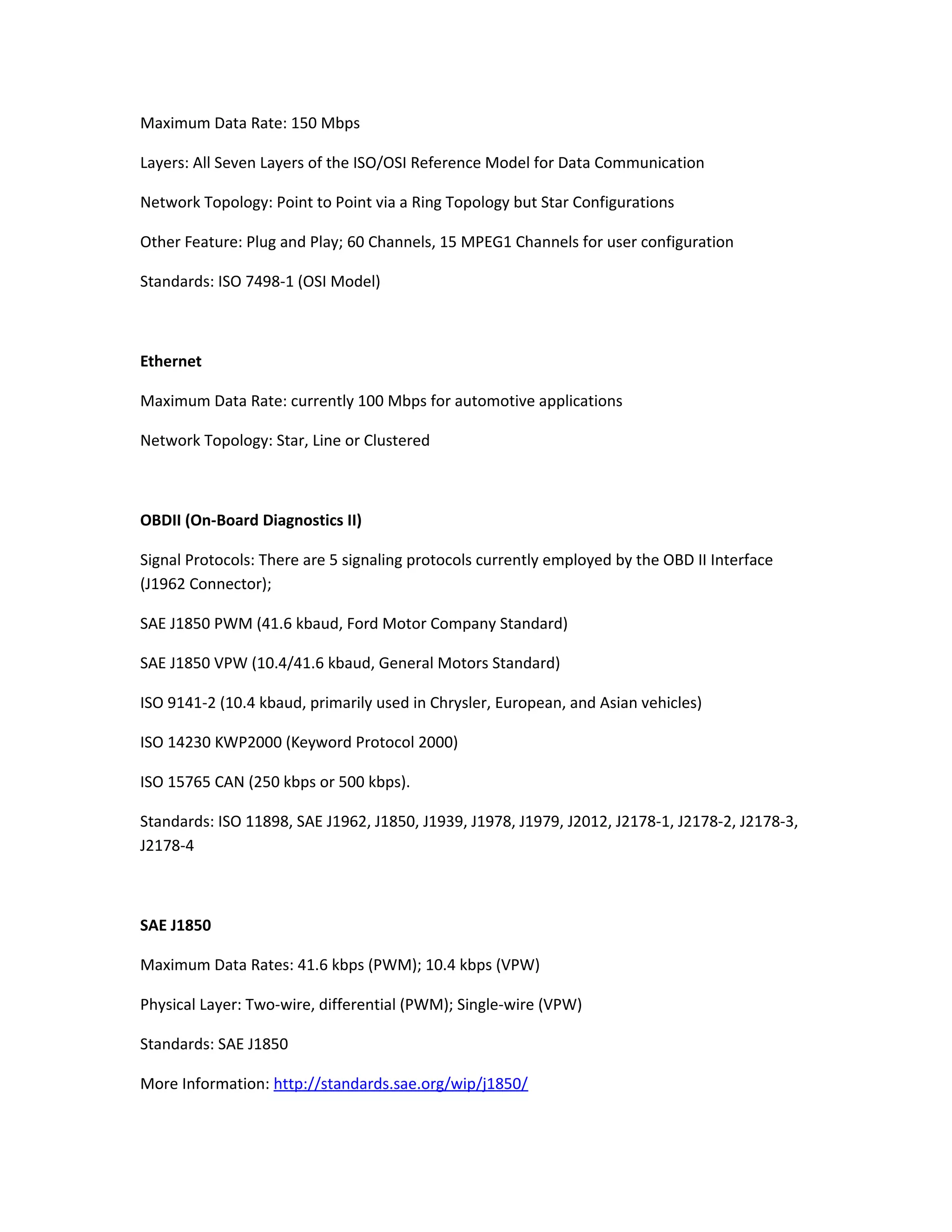 Automotive Protocols | RTF