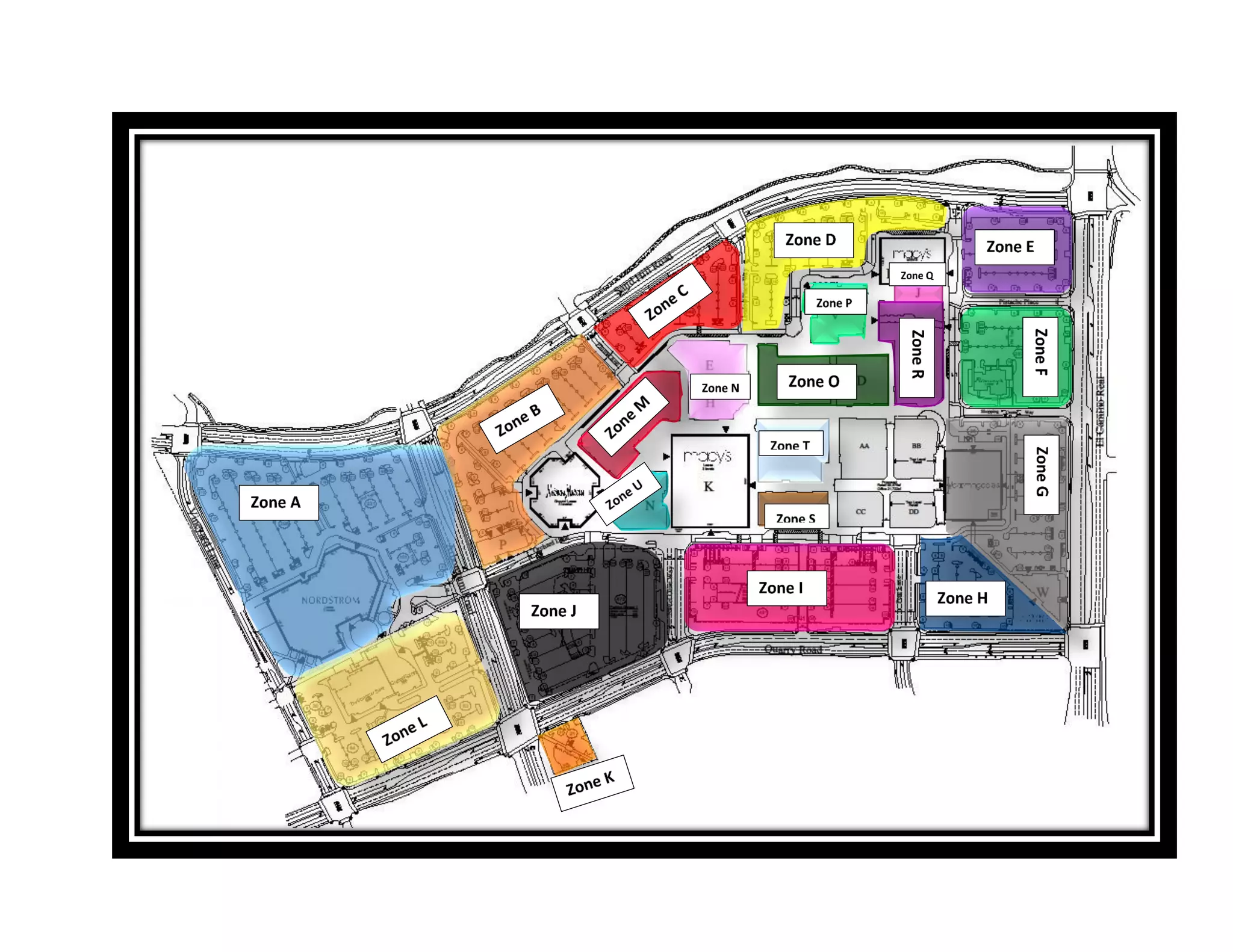 Stanford Shopping Center_Exterior Zone Map | PDF