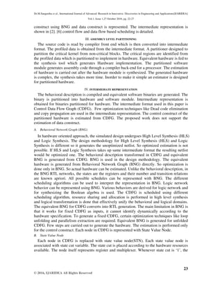 Control Construct Estimation For Partitioned Binaries In Codesign System | PDF