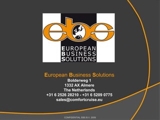 Introduction European Business Solution BV | PPT