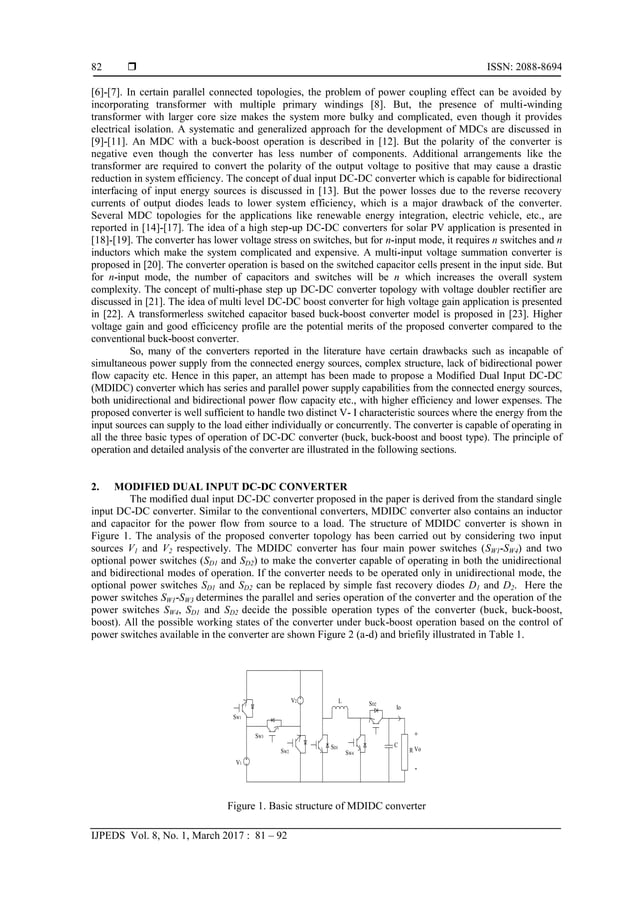 A Modified Dual Input DC-DC Converter for Hybrid Energy Application | PDF