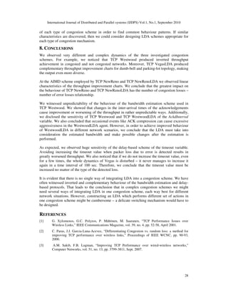 LOSS DIFFERENTIATION ALGORITHMS VS. CONGESTION CONTROL SCHEMES: DYNAMICS AND PERFORMANCE | PDF