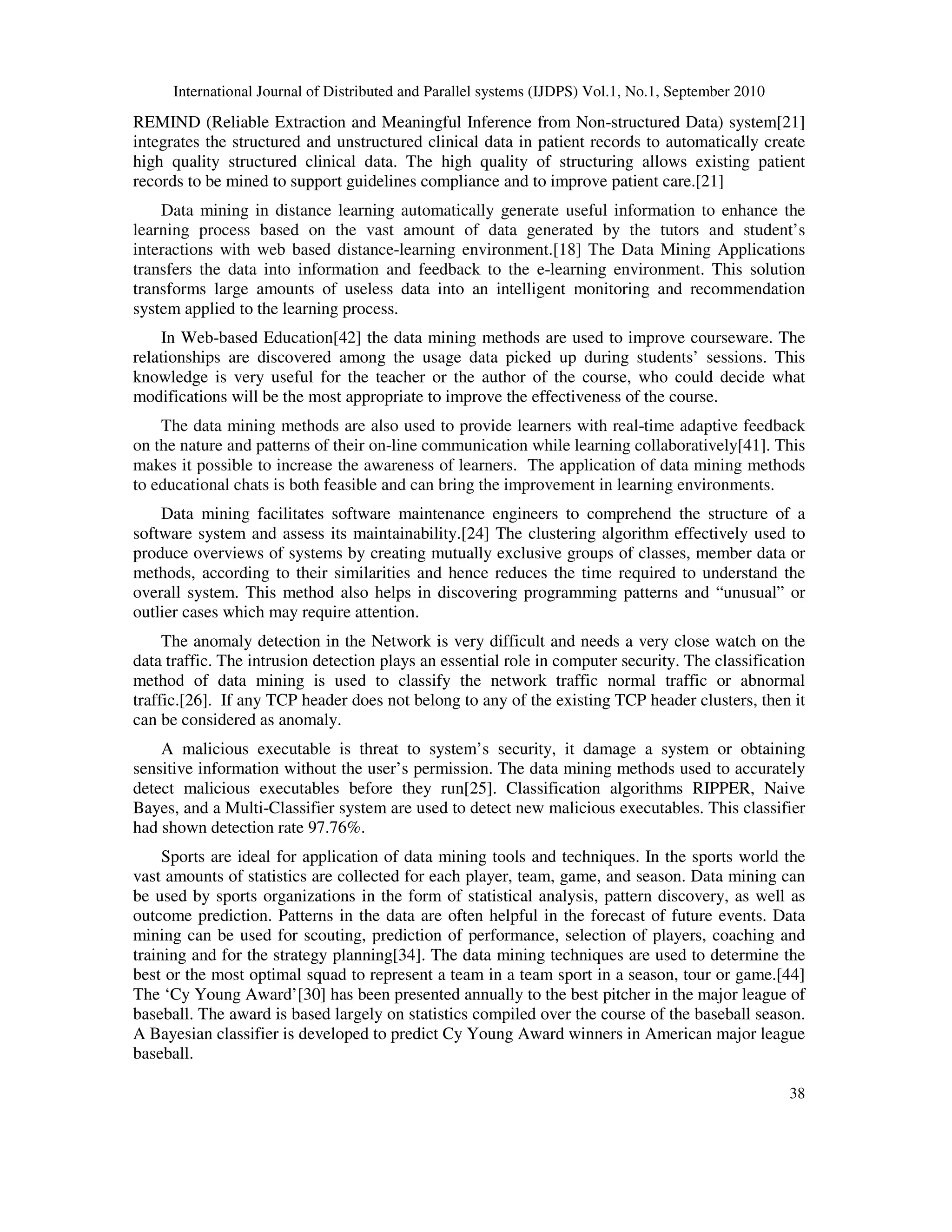 Data Mining System and Applications: A Review | PDF | Databases | Computer Software and Applications