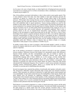 Deaf Speech Assessment Using Digital Processing Techniques | PDF