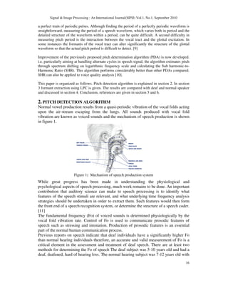 Deaf Speech Assessment Using Digital Processing Techniques | PDF