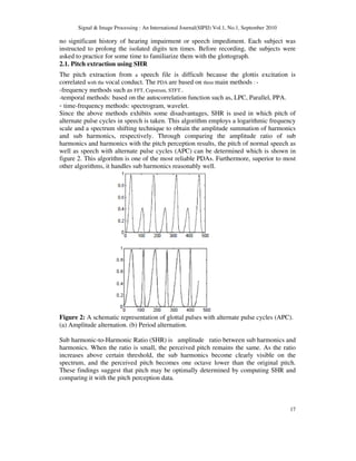Deaf Speech Assessment Using Digital Processing Techniques | PDF