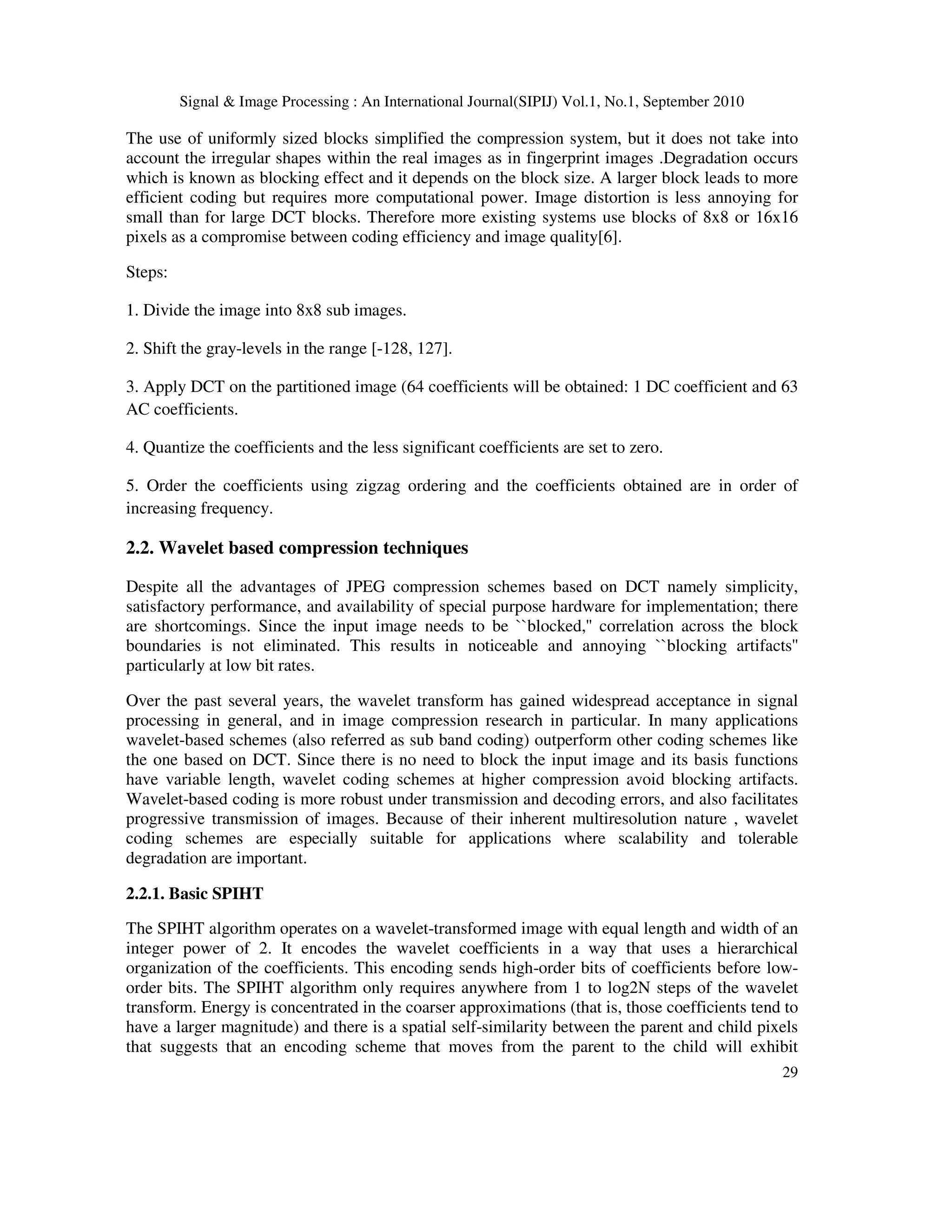 Comparison of different Fingerprint Compression Techniques | PDF