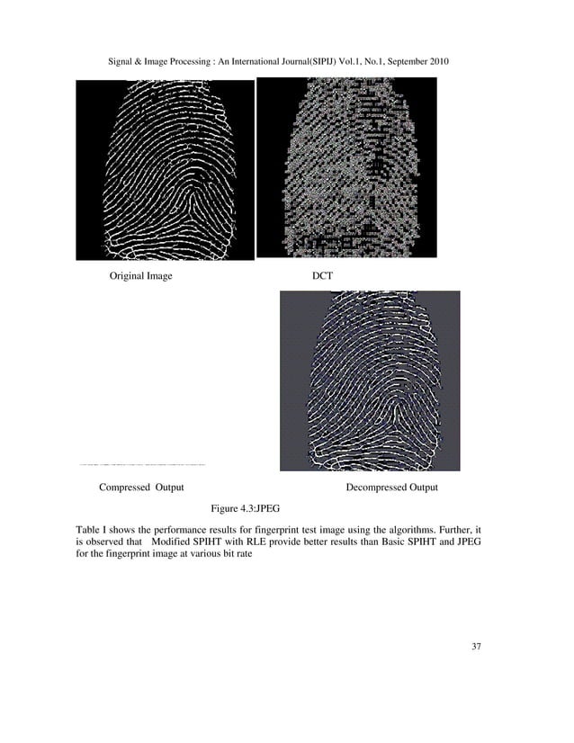 Comparison of different Fingerprint Compression Techniques | PDF