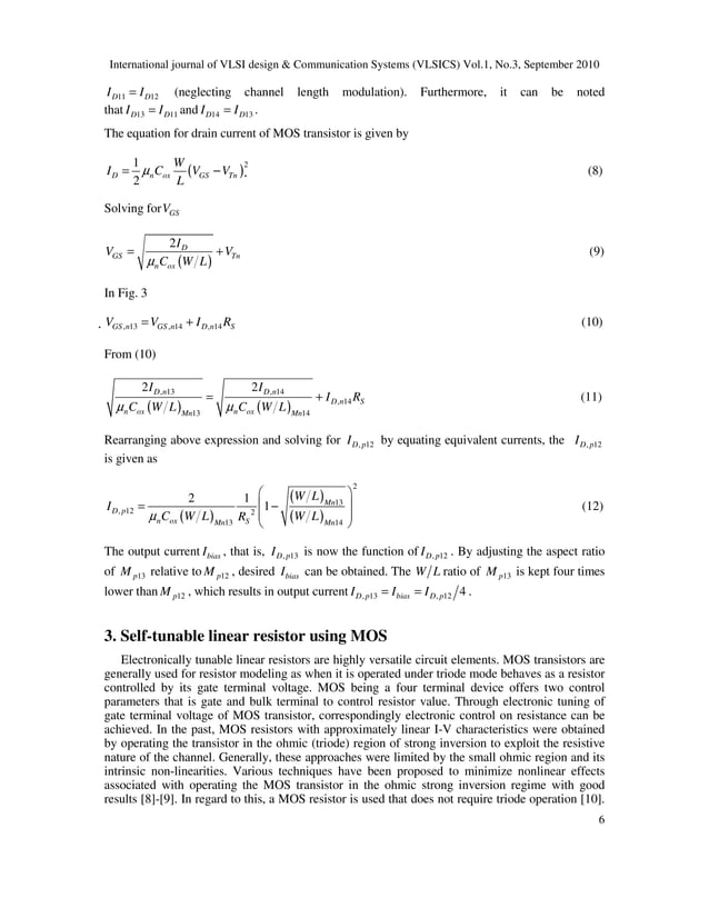 A High-Swing OTA with wide Linearity for design of self-tunable linear ...