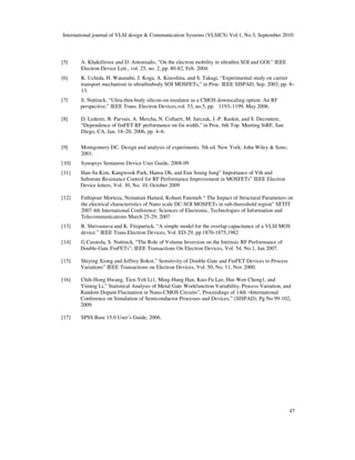 STATISTICAL MODELLING OF ft TO PROCESS PARAMETERS IN 30 NM GATE LENGTH ...