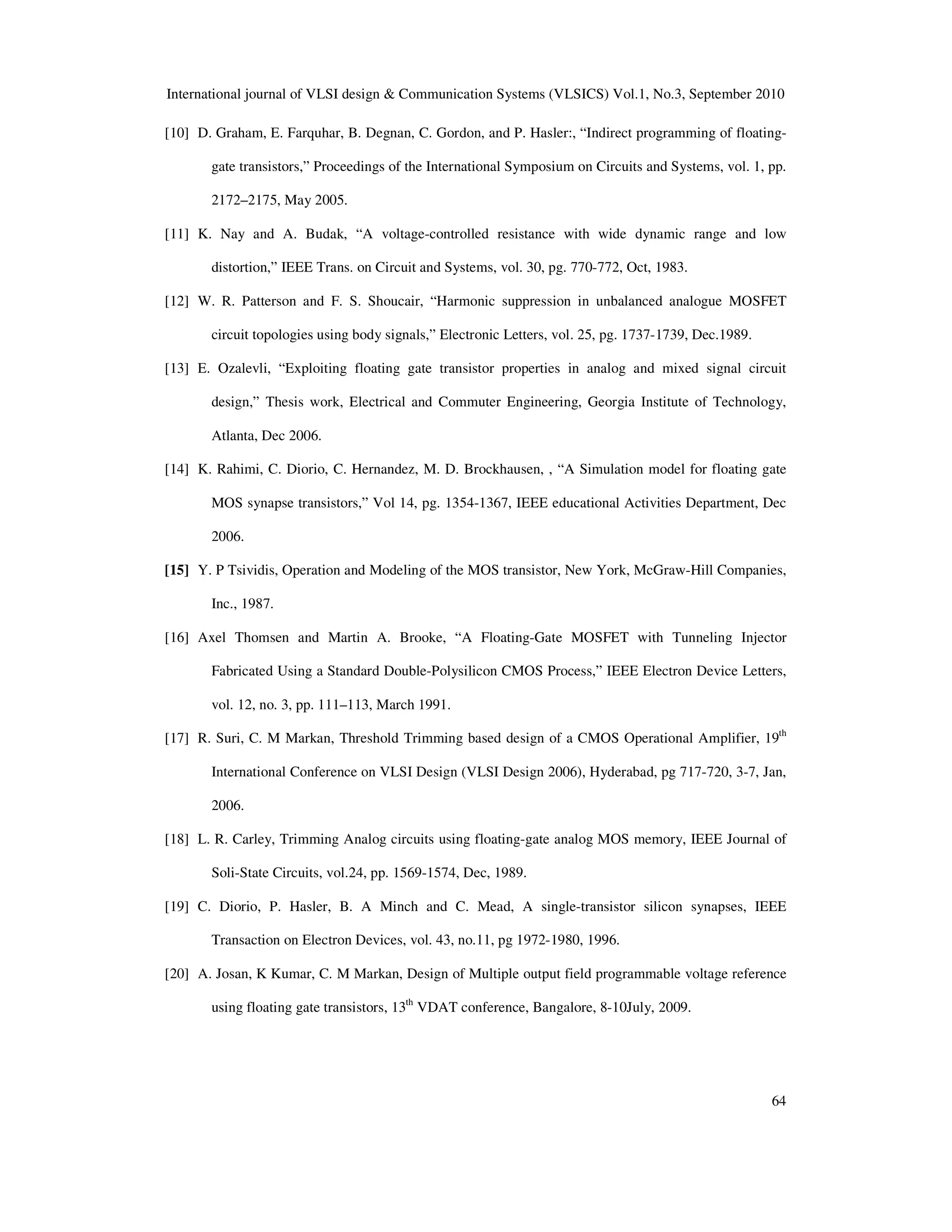 Design of a High Precision, Wide Ranged Analog Clock Generator with ...
