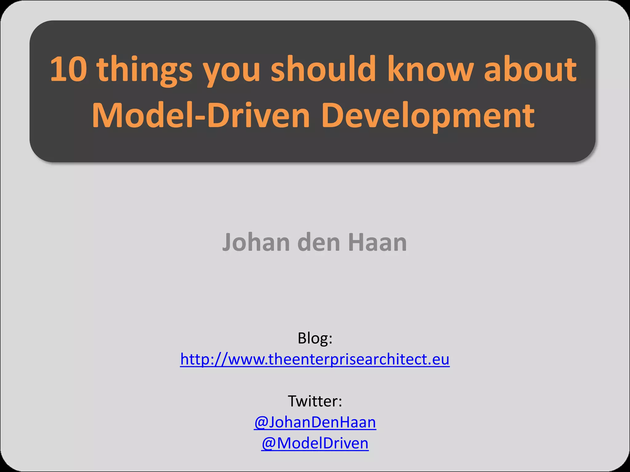 10 Things You Should Know About MDD | PDF