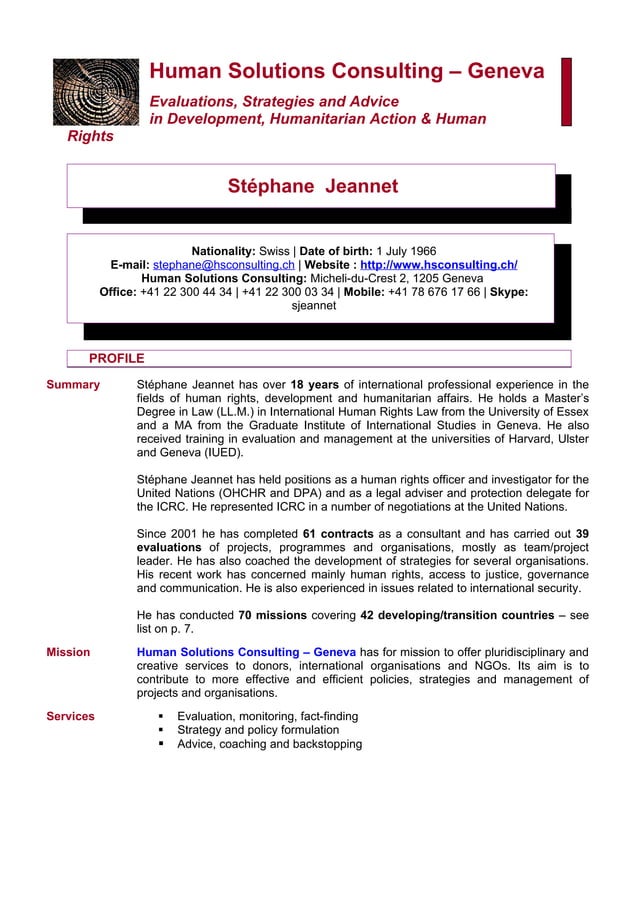 091114 Cv Stephane Jeannet | DOC