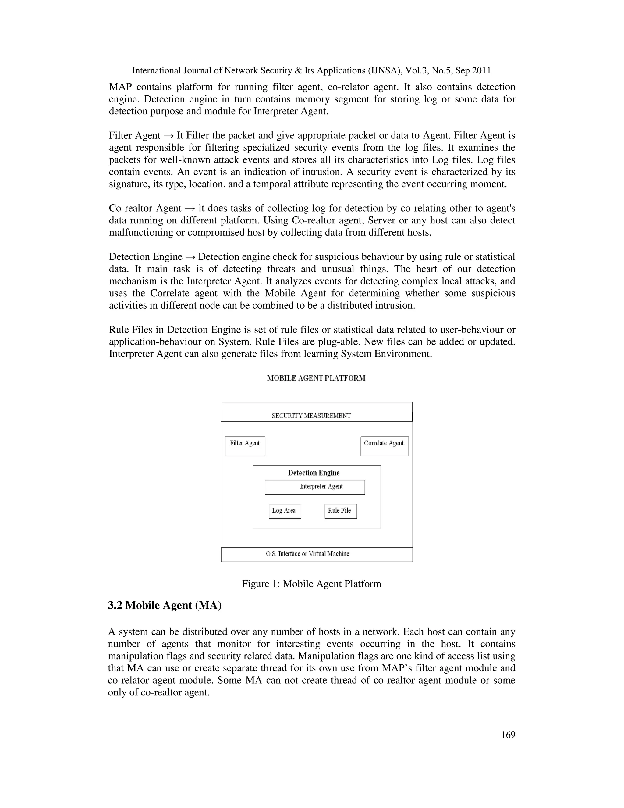 Architecture for Intrusion Detection System with Fault Tolerance Using Mobile Agent | PDF