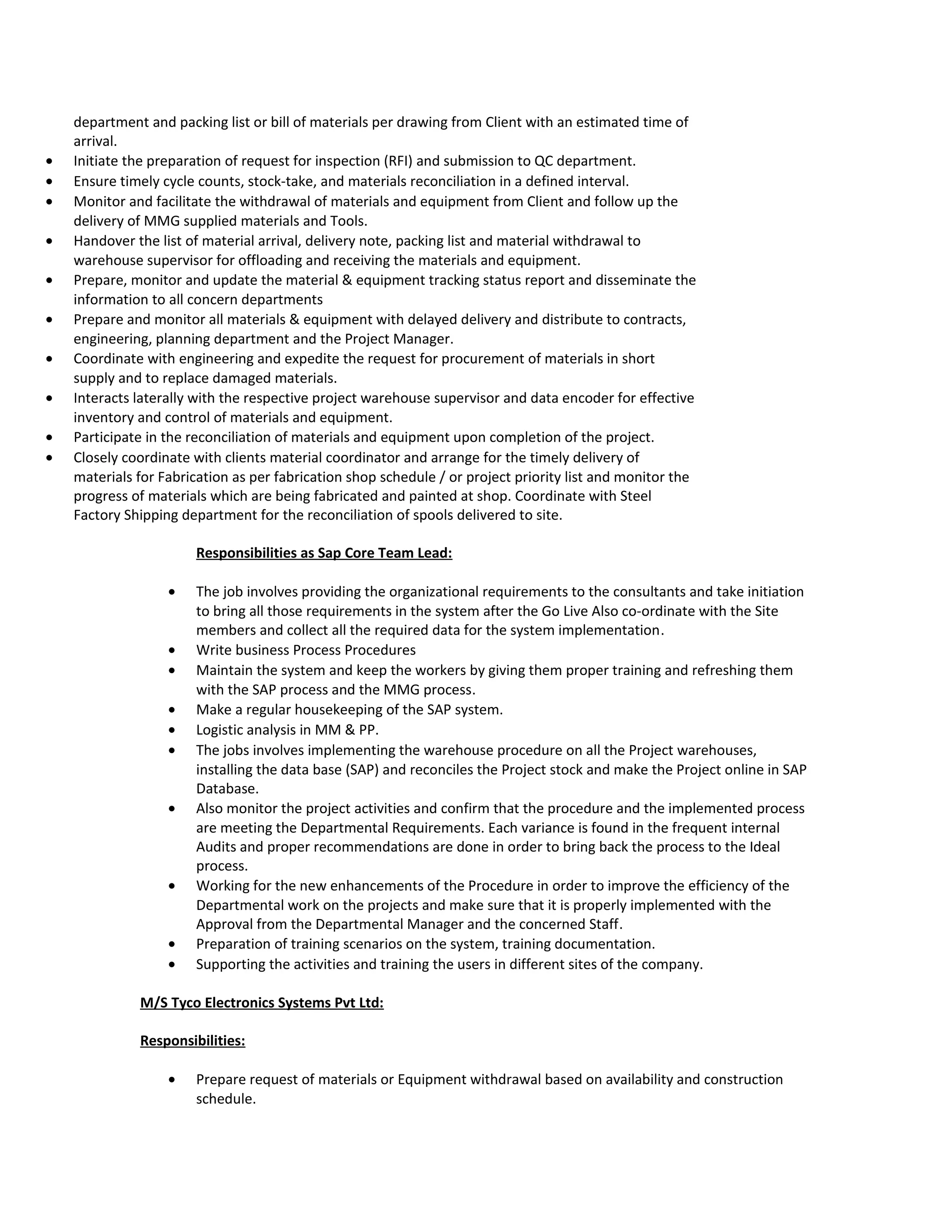 Shabeer Resume | DOC