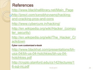 Black hat hackers | PPTX