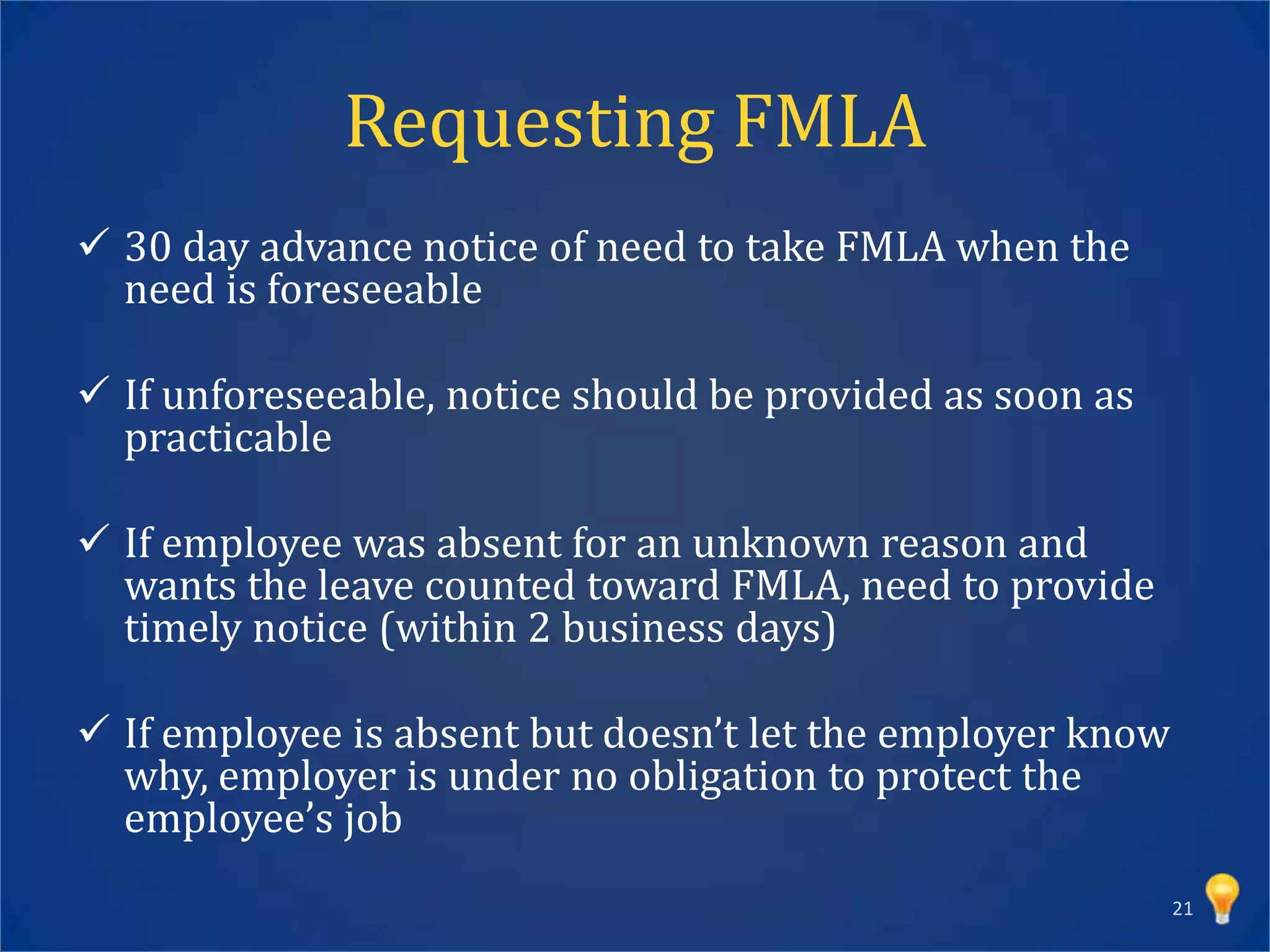 FMLA and ADA 101: What Every Manager Needs to Know | PPTX