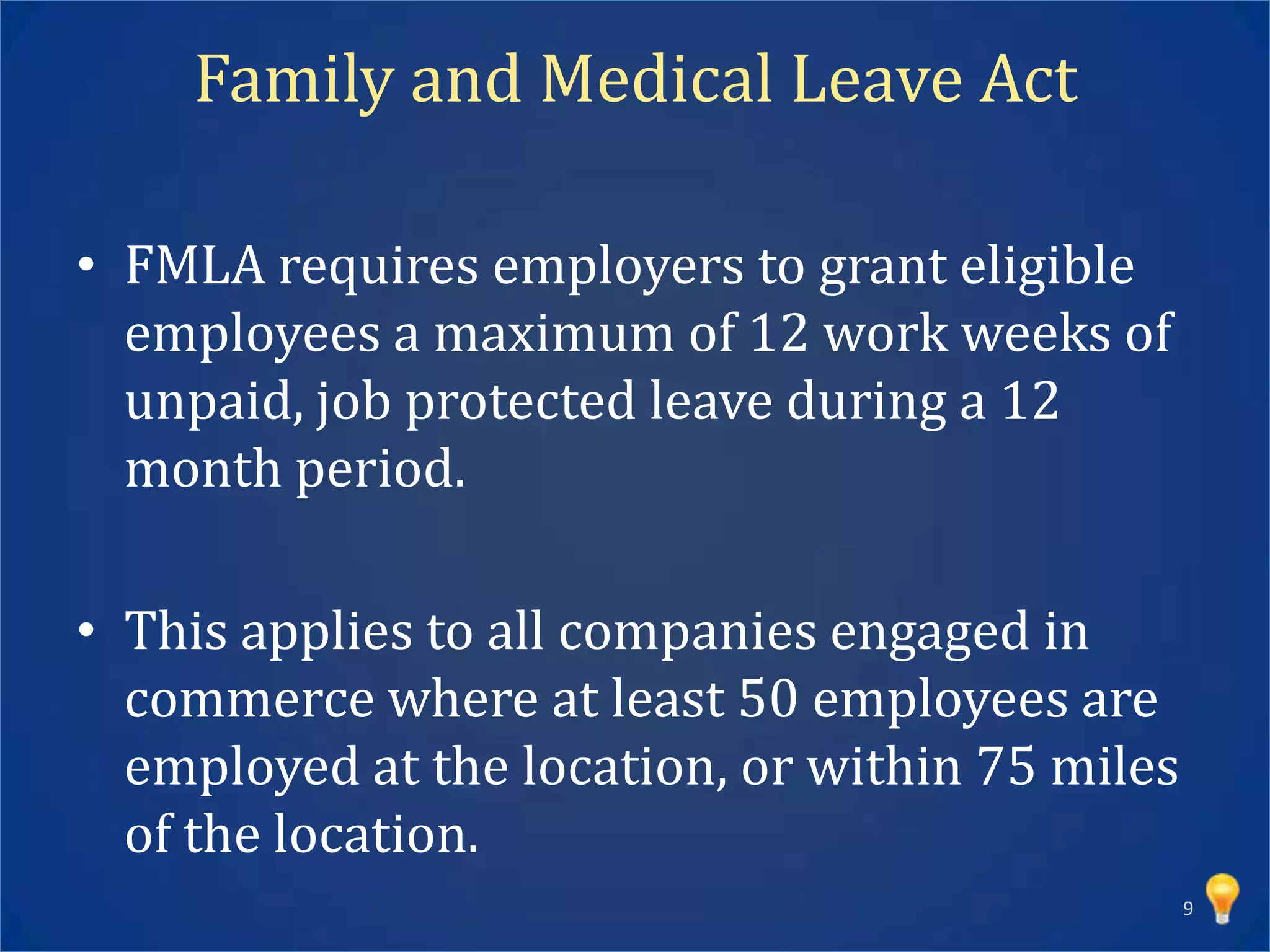 FMLA and ADA 101: What Every Manager Needs to Know | PPTX