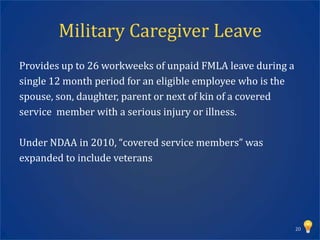 FMLA and ADA 101: What Every Manager Needs to Know | PPTX