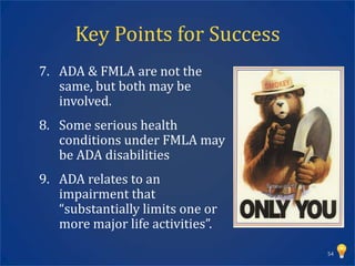 FMLA and ADA 101: What Every Manager Needs to Know | PPTX