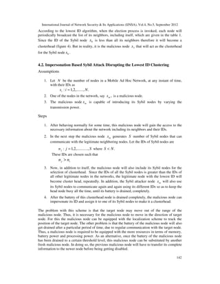 SYBIL ATTACK ON LOWEST ID CLUSTERING ALGORITHM IN THE MOBILE AD HOC NETWORK | PDF