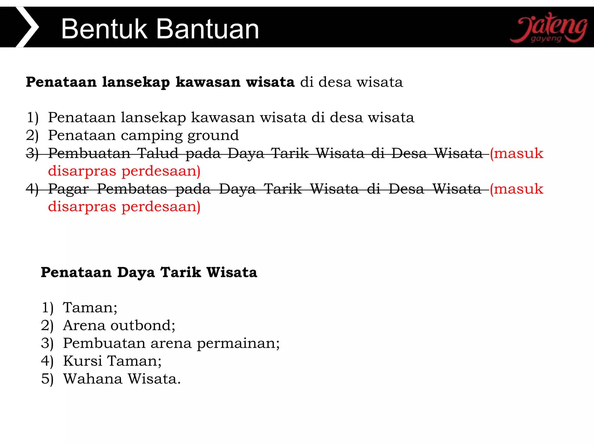0913 tatacara penetapan desa wisata | PPTX